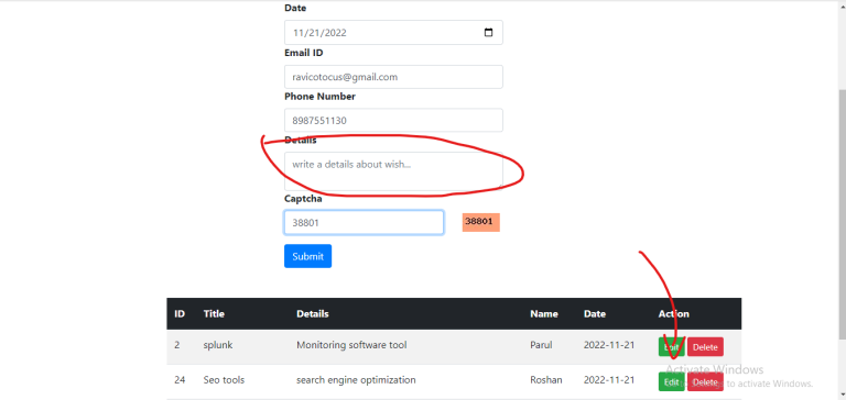 If Details Values Are Not Retrieving At Your Php Form Whenever You Updateedit Your Form How